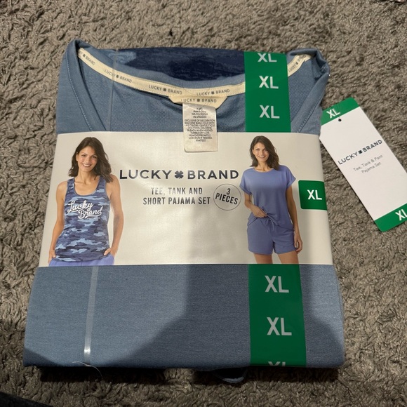 Lucky Brand | Intimates & Sleepwear | New Lucky Brand Blue Pajama Set ...